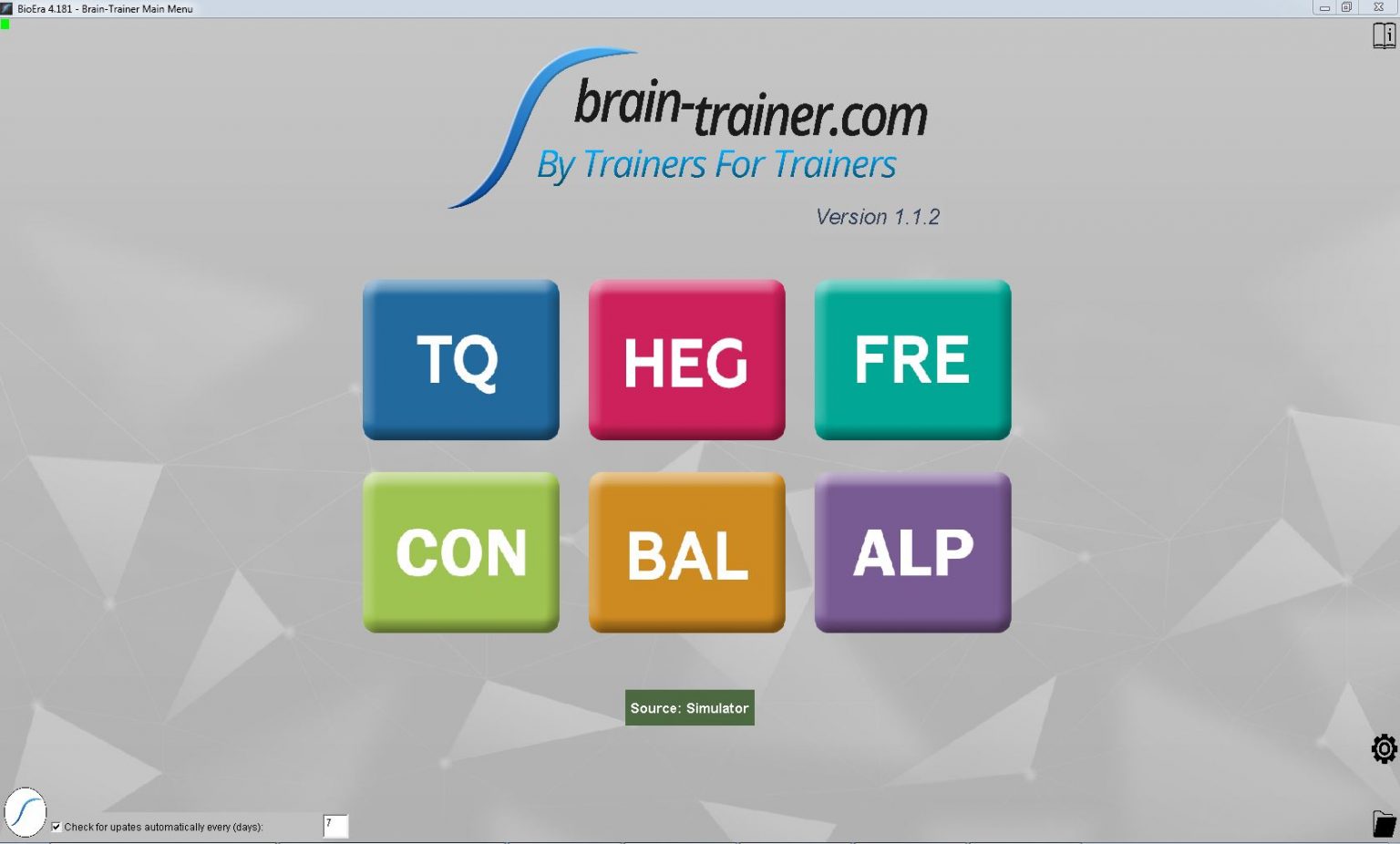 Brain-Trainer for BioEra Software - brain-trainer.com