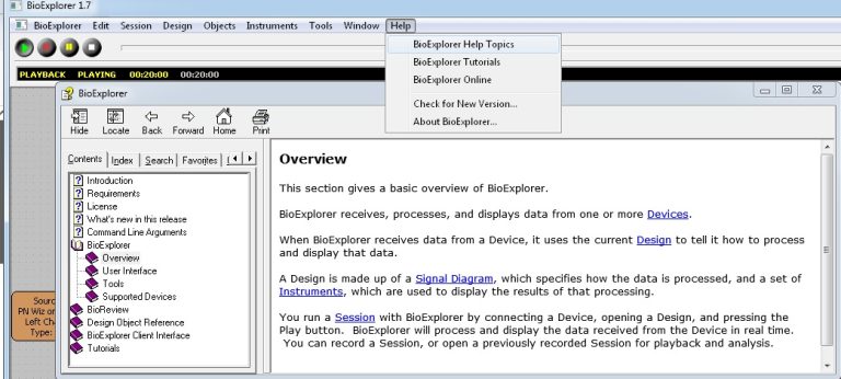 BioExplorer Tech Support - brain-trainer.com